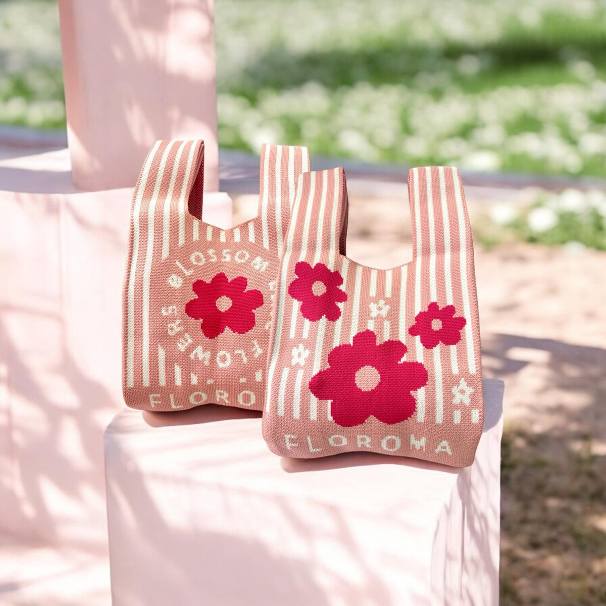 【會員40000積分+$88換】FLOROMA 針織手腕袋（粉色） | Floroma 花之滴