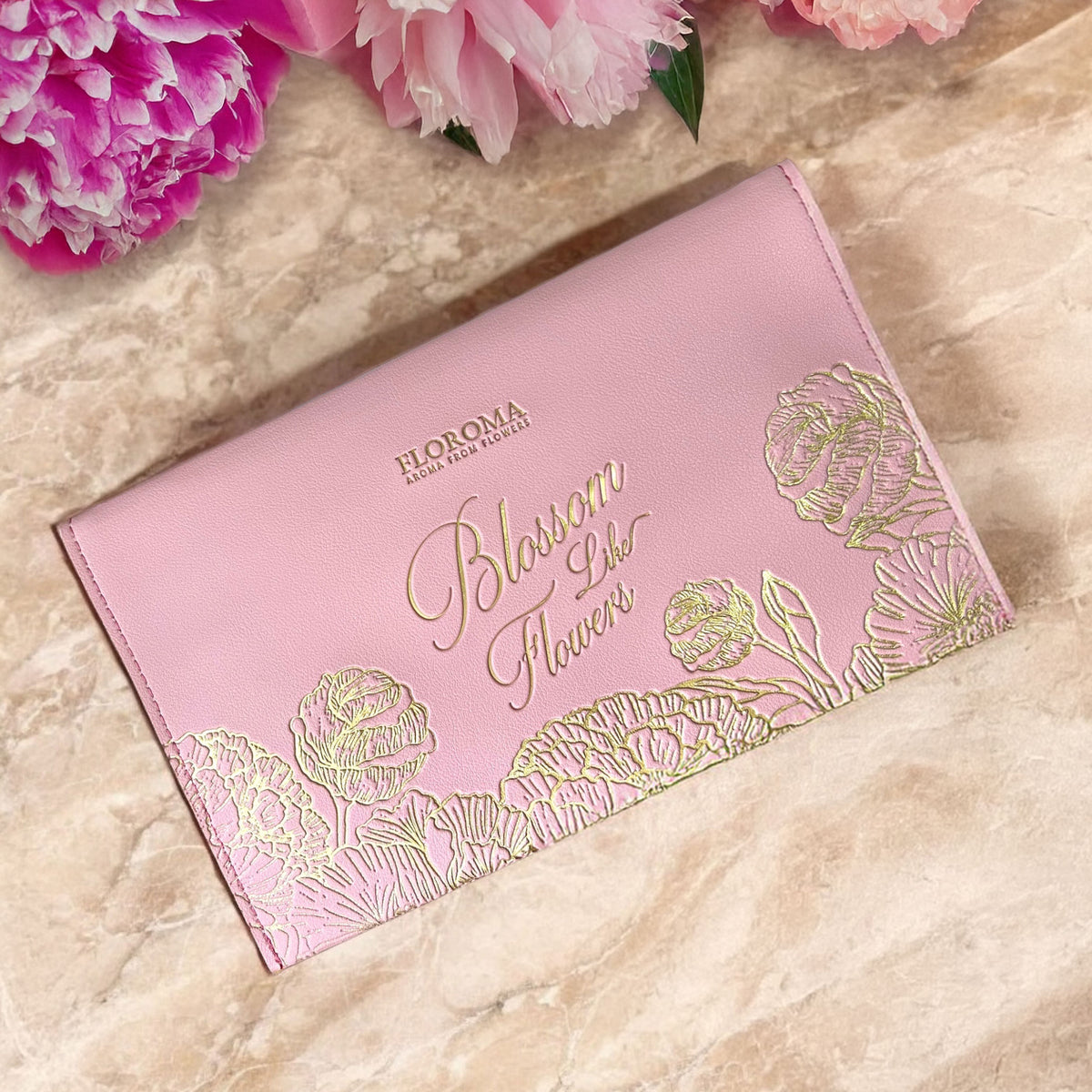 【新年必備】FLOROMA 燙金皮革利是封袋 | Floroma 花之滴