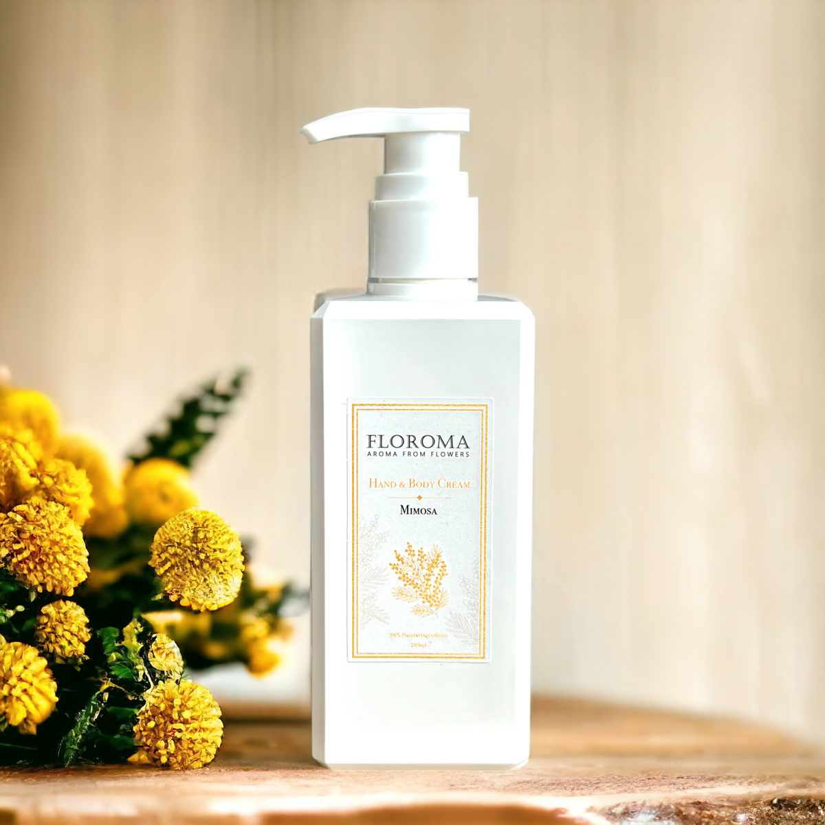 含羞草·小時光香氛身體乳液 Mimosa Hand & Body Cream | Floroma 花之滴